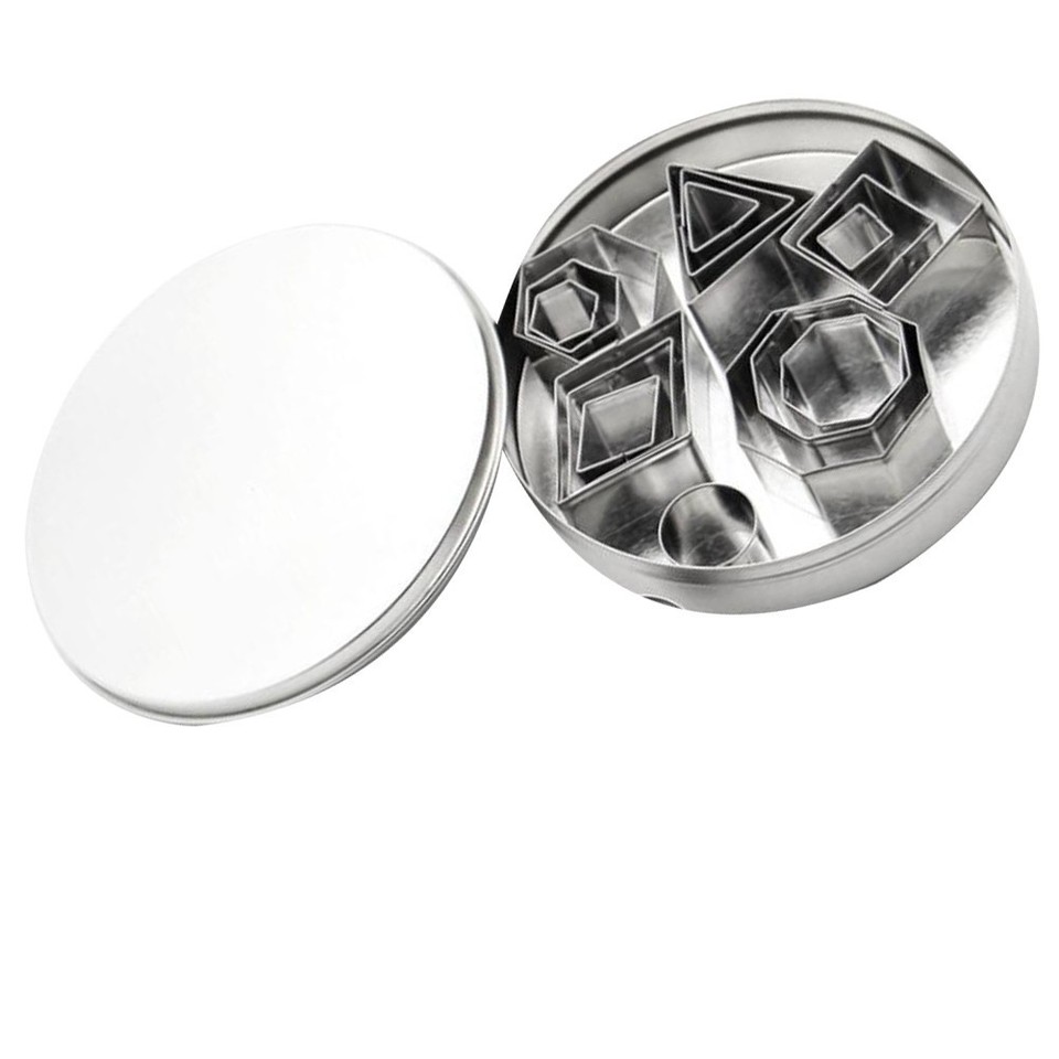 24 Pcs Cake Baking Molds Decoration Fruit Cutter Stainless Steel | eBay ...