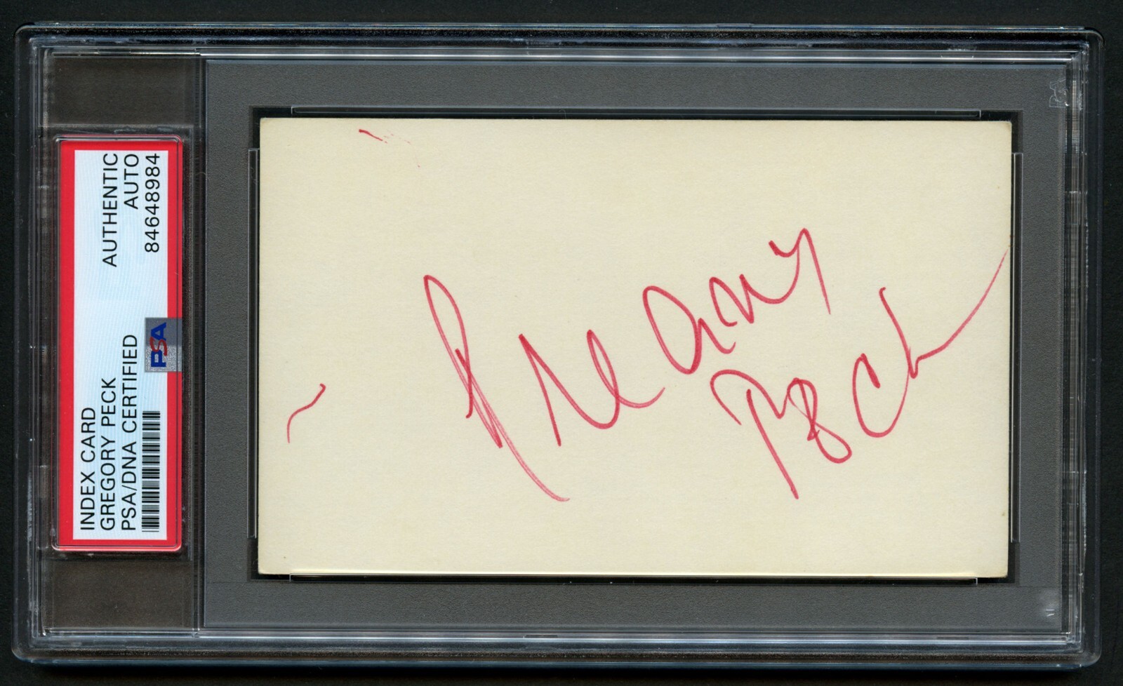 Gregory Peck signed autograph Vintage 3x5 Atticus in To Kill a ...
