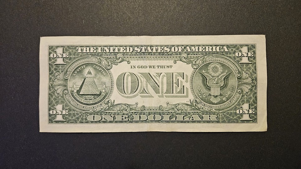 $1 SUPER RADAR 27733772 PALINDROME FANCY SERIAL NUMBER ONE DOLLAR BILL ...