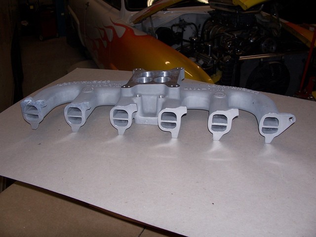 Offenhauser Dual Port Ford 240 300 L 6 Cylinder 4 Barrel Intake ...