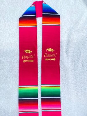 New Mexican Graduation Stole Graduation Estola Mexicana Congratulations ...