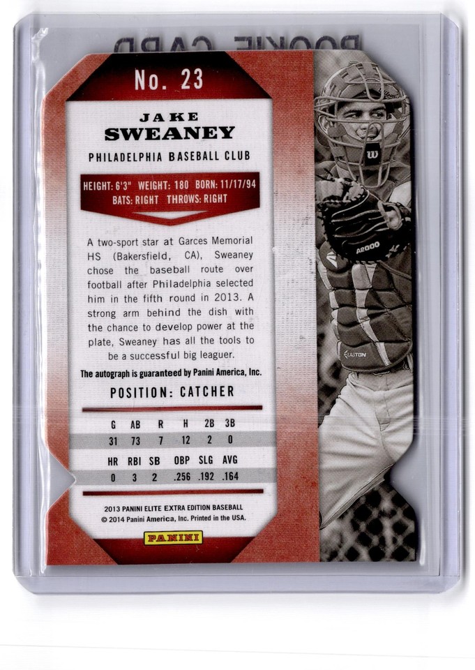 2013 Panini Elite Extra Edition #23 Jake Sweaney Status Emerald #19/25 ...