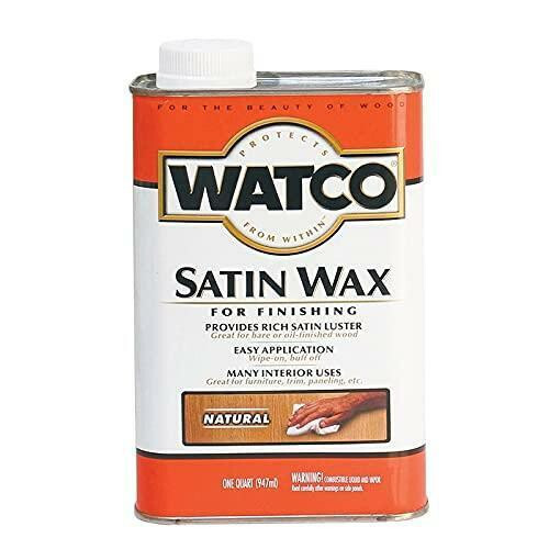 1 qt Rust-Oleum Watco 66941 Satin Finishing Wax Natural Dark Satin Wax ...