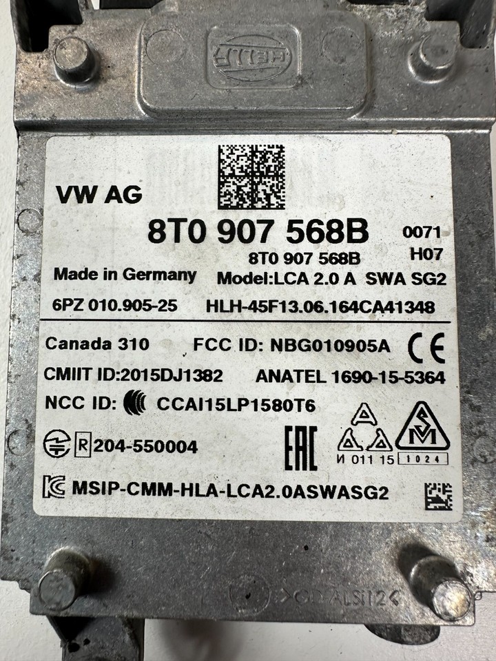 17 AUDI S5 A5 A4 S4 REAR LEFT/RIGHT BLIND SPOT ALERT RADAR MODULE ...