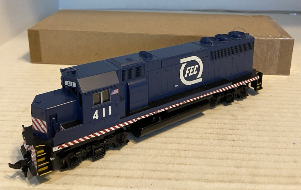 HO Scale, Athearn FEC Florida East Coast # 411 Diesel Locomotive Tested ...