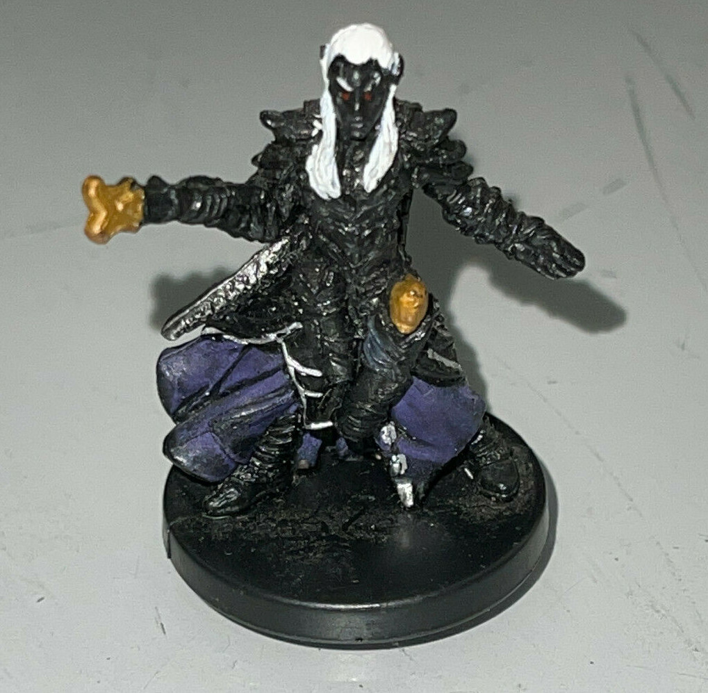 Dungeons & Dragons D&D Miniatures Dungeons of Dread DROW WAND MAGE #50 ...