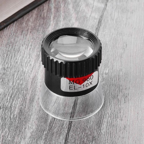 10X Jewelers Loupe Magnifier Jewelry Eye Loop Monocle Pocket Magnifying ...