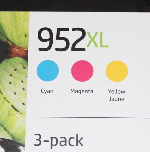 3-pack Genuine HP 952XL Color Ink Cartridges - Cyan Magenta Yellow ...