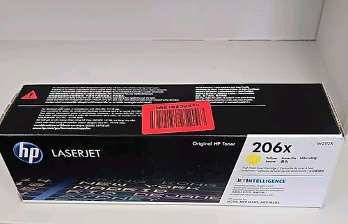 HP 206X High Yield Yellow LaserJet Toner Cartridge - W2112X | eBay