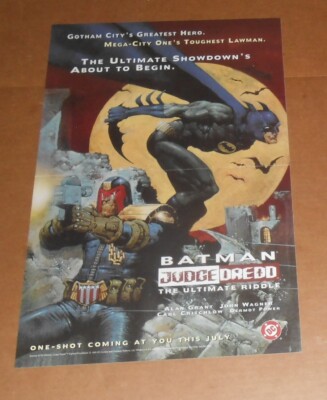 Batman Judge Dread Poster 1995 Promo 11x17 DC Comics RARE | eBay