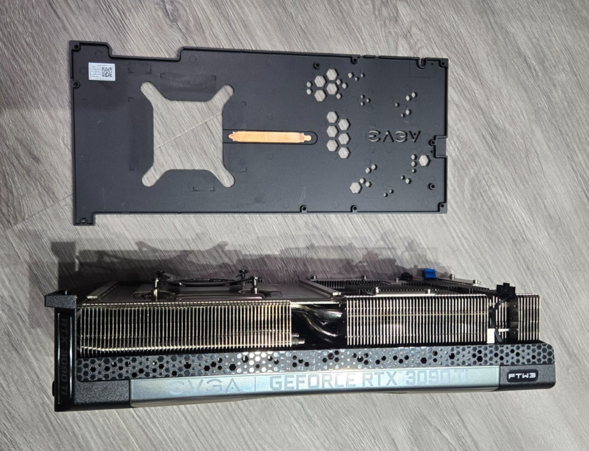 EVGA RTX 3090 FTW3 Ultra Heatsink & Backplate 24G-P5-4985-KR w/ Fans NO ...