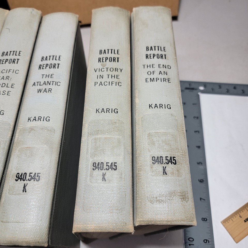Battle Report Walter Karig 5 Books WW2 WWII 1944 1946 Etc | eBay