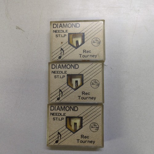 Hitachi DS-ST26 Diamond Needle 3-Piece Set Used Record Turntable Stylus ...