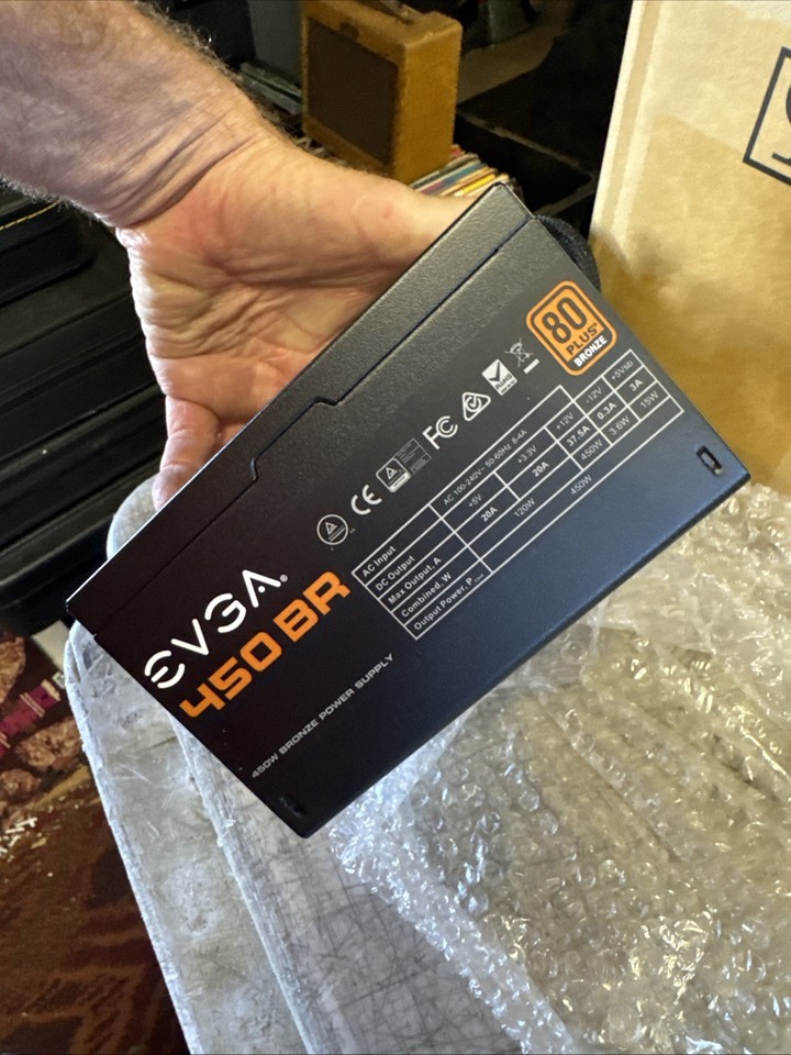 EVGA 450 BT 80+ Bronze 450W Power Supply (100-BT-0450-B1) New | eBay