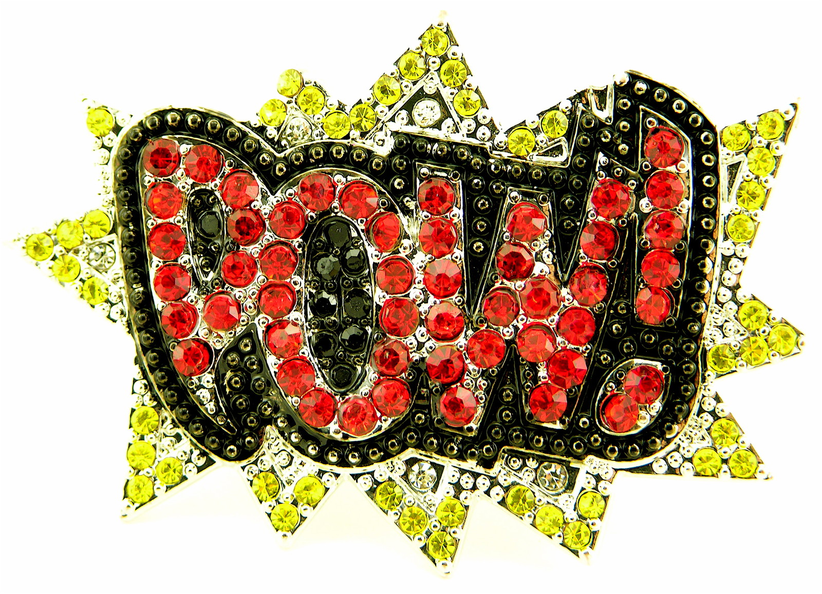 POW Ring New Multi Color with Rhinestones Stretch Band Fits Most Finger ...