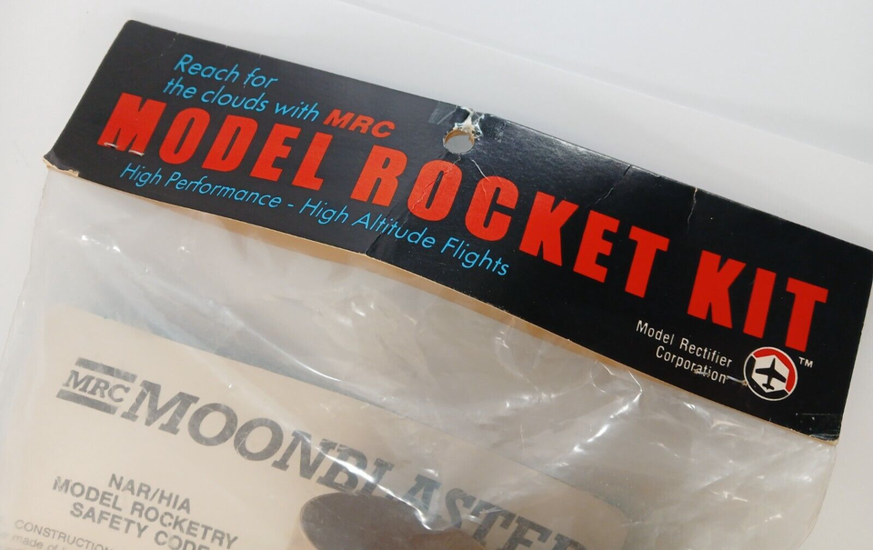 Vintage MRC MOONBLASTER Flying Model Rocket Kit NEW & FACTORY SEALED ...