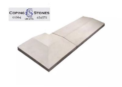 Twice Weathered 600mm x 300mm Corner Coping (50-30mm) Various Colours ...