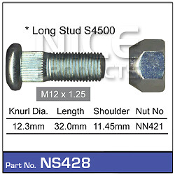 NICE PRODUCTS Stud & Nut NS428 NS428 | eBay