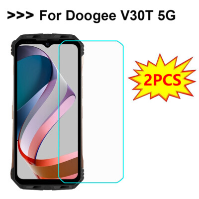 2PCS For DOOGEE V30T 5G Tempered Glass Protective Cover Guard Screen ...