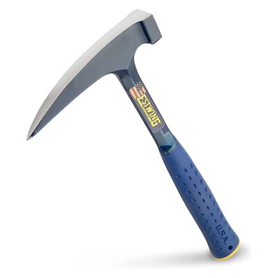 Estwing 24oz Big Blue Rock Pick Hammer Shock Reduction Grip w/ End Cap ...