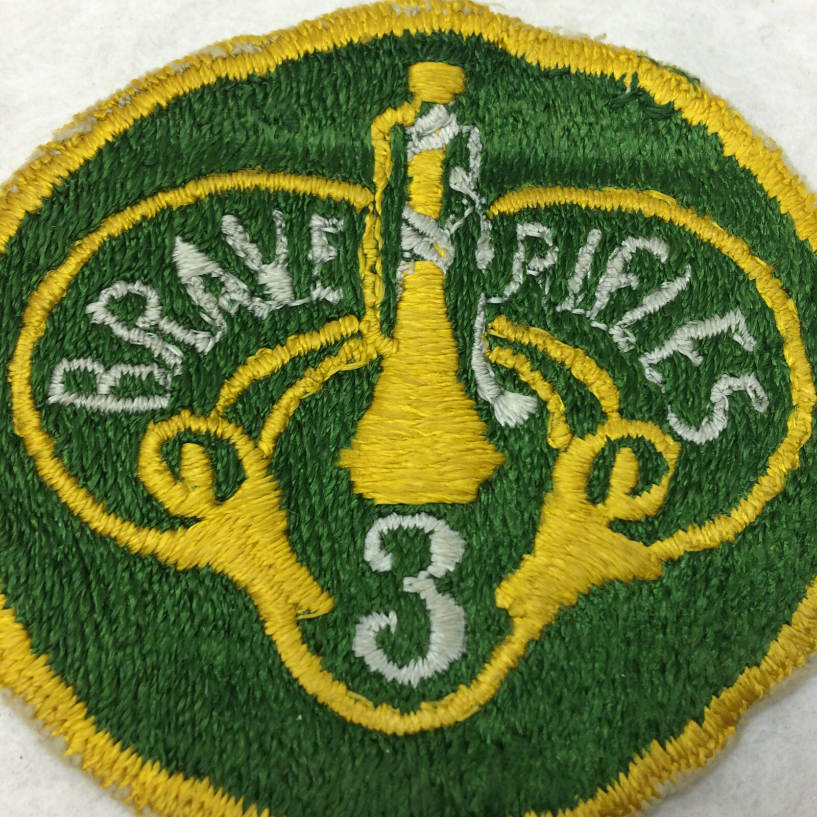 Vintage WWII Third Cavalry Regiment Patch Theatre Made Brave Rifles ...