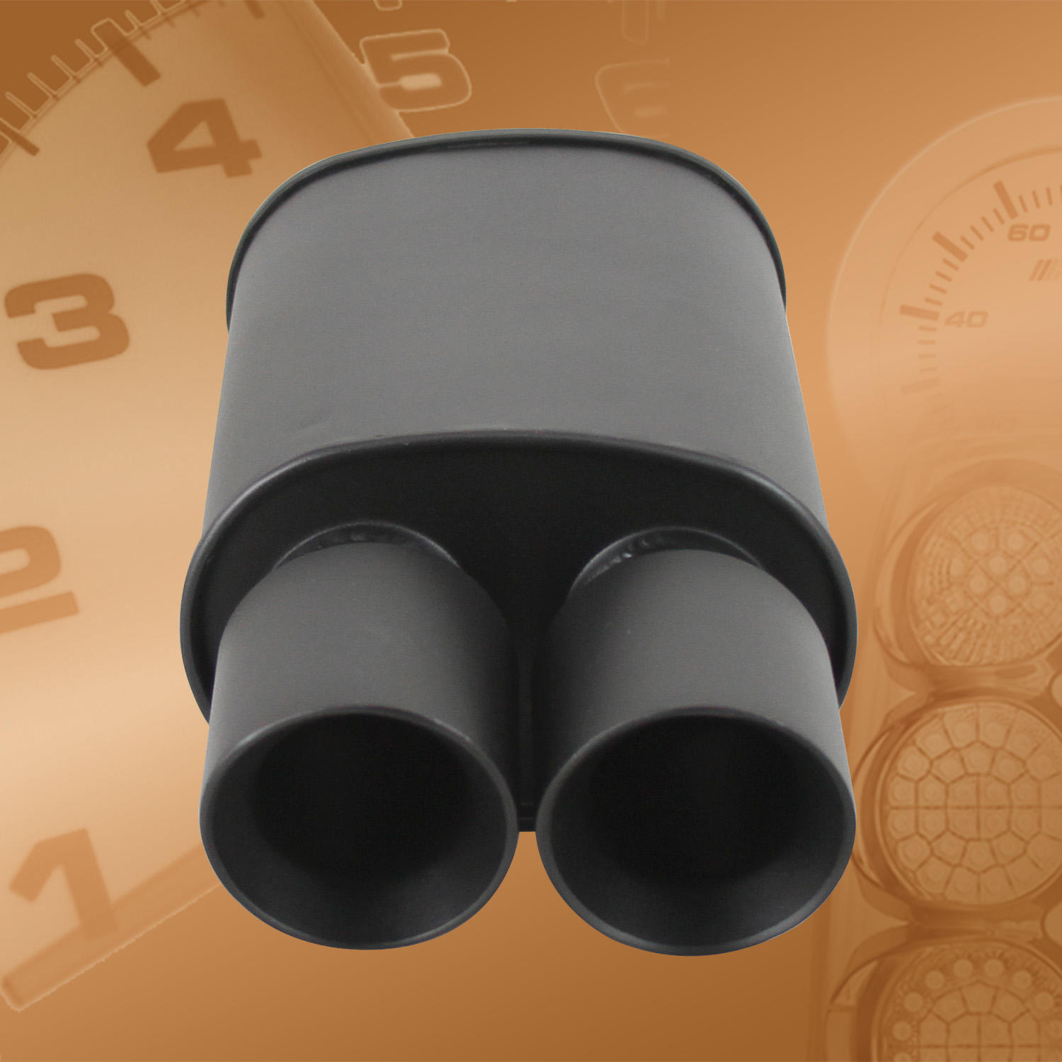 SPUNLOCKED EXHAUST MUFFLER CAP DOUBLE WALL DUAL SLANT TIP FOR CHEVROLET ...