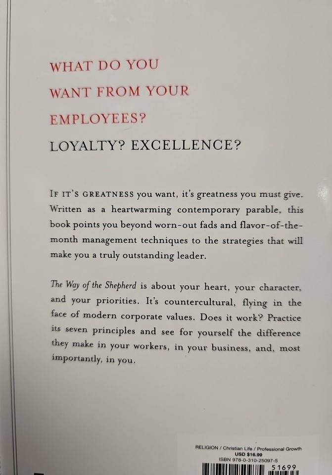 The Way of the Shepherd 7 Secrets To Managing Productive People Dr ...