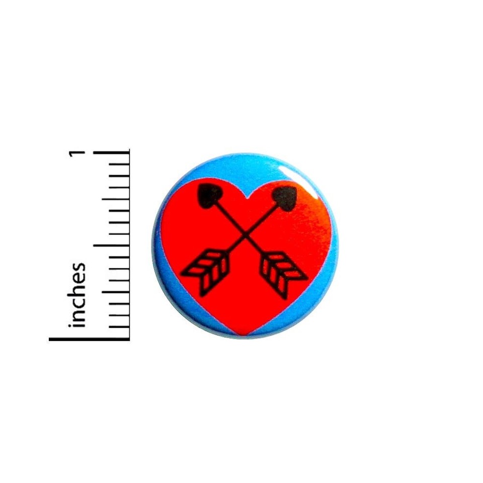 Heart Arrows Fridge Magnet Cute Cupid Love Round Magnet Cool Hearts 1 ...