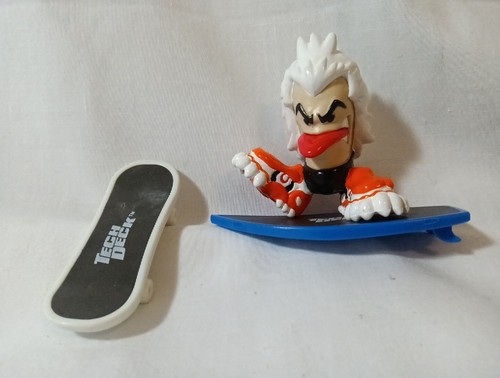 Very Rare Tech Deck Dude! White HAIR ORANGE SHOES BLUE Surf BOARD ...