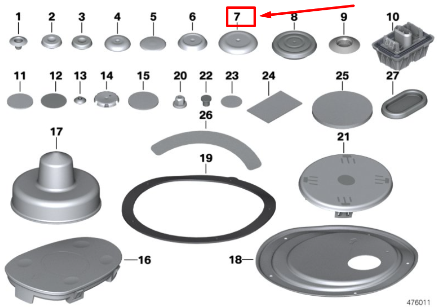 BMW 3 Cabrio E93 Bodywork Blind Plug 41007140847 7140847 NEW GENUINE | eBay