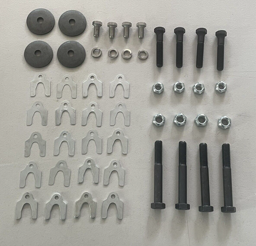OE Bolts Control arm Bolt Kit Upper & Lower + Shaft Bolts & Shims 48 ...