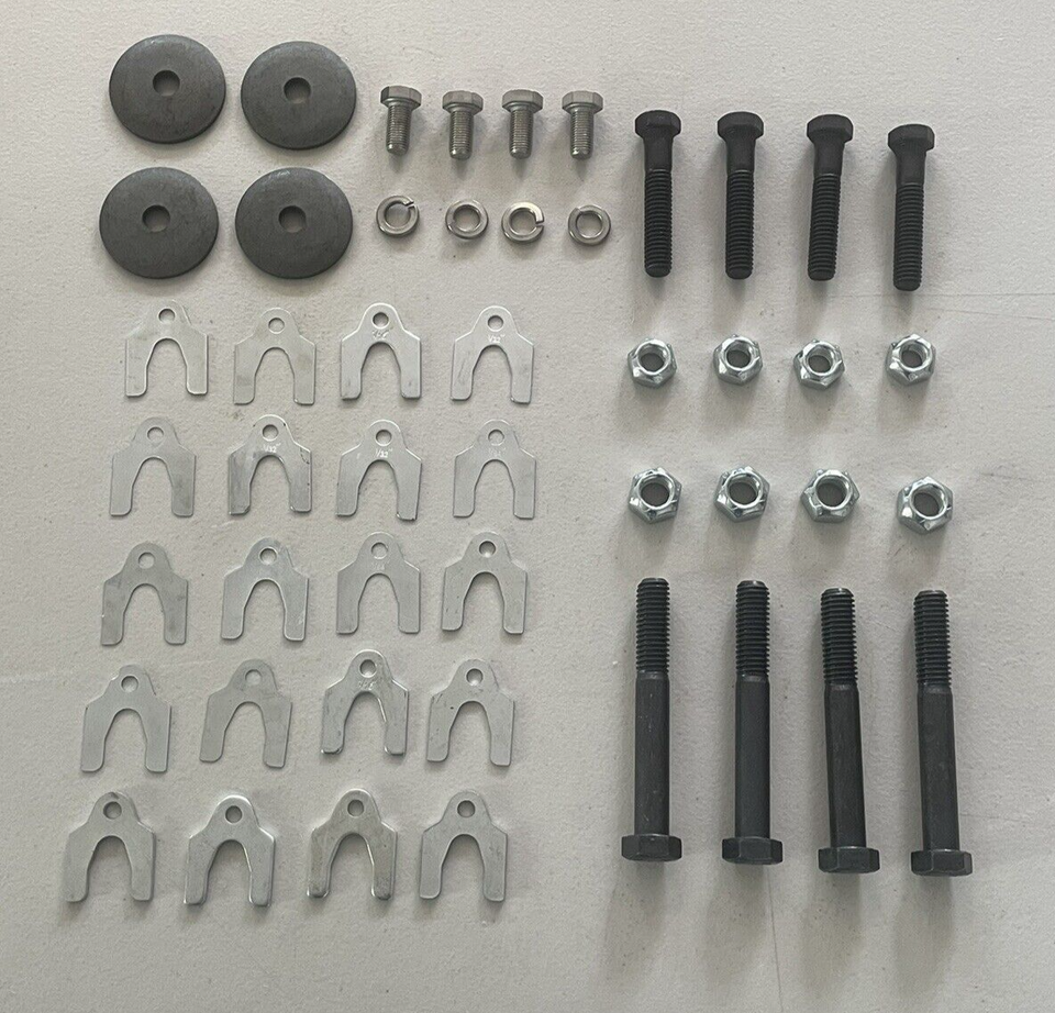 OE Bolts Control arm Bolt Kit Upper & Lower + Shaft Bolts & Shims 48 ...