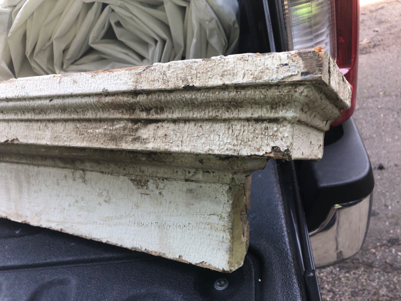 c1870 vintage WINDOW pediment VICTORIAN lintel ~ header 51.25/7.5/5.5 ...