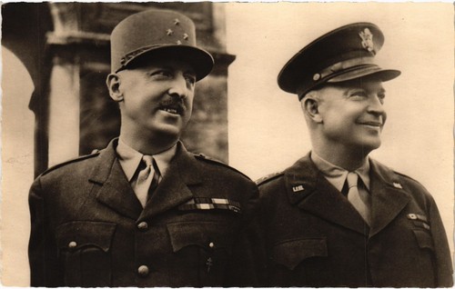 CPA PARIS carte photo General KOENIG General EISENHOWER (1242351) | eBay