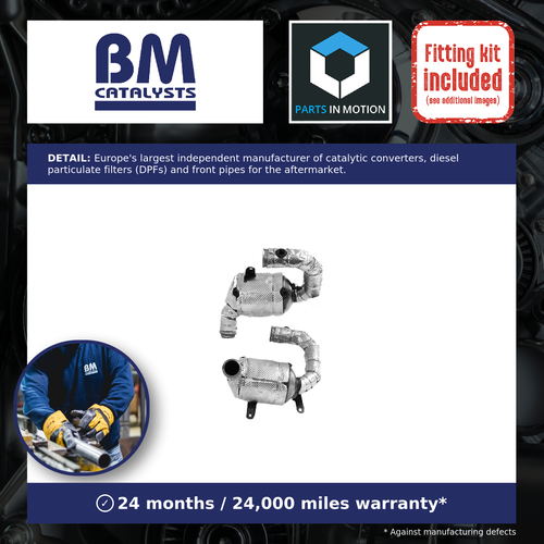 Catalytic Converter Type Approved + Fitting Kit fits CITROEN C5 ...