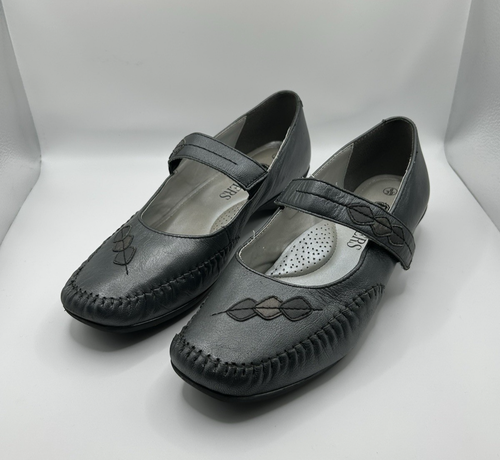Pavers Basan Women's Grey Casual Mary Jane Comfort Shoes Ladies Size UK ...