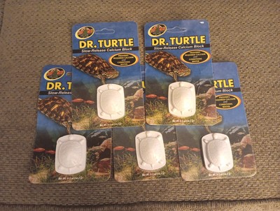 Zoo Med Dr Turtle 5 Pack Calcium Slow Release Block Supplement Water ...