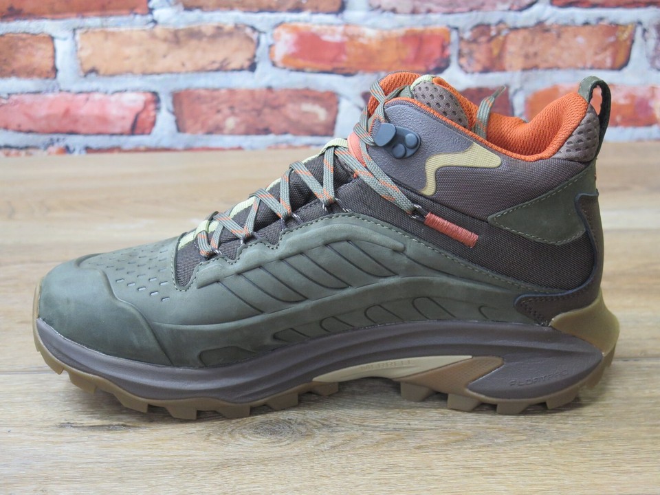 Men's Merrell Moab Speed 2 Leather Waterproof Hi-Top Hiking Boot Olive ...