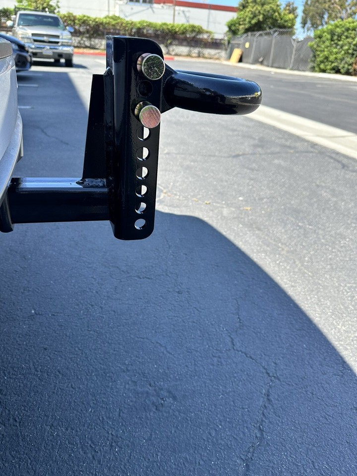 Adjustable Pintle Lunette Ring W/ Channel Trailer Hitch Mount 12 Ton ...