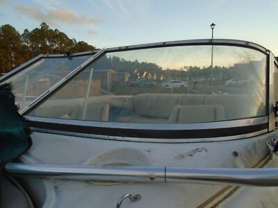Larson 194 SEI Boat Port Side Curved Windshield, THIS SINGLE PIECE | eBay