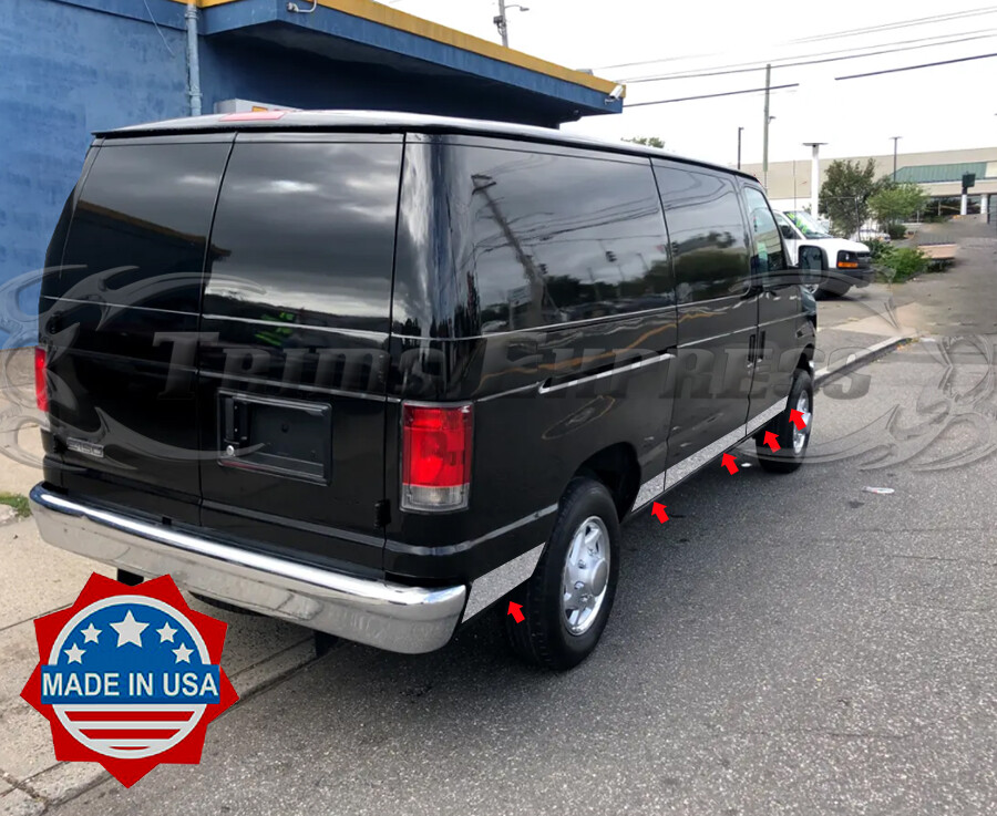 1998-2014 Ford Econoline Express Cargo Van Sliding 3 Door Rocker Panel ...