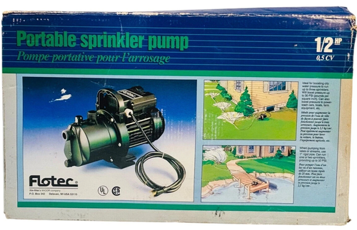 NEW Flotec FP5112-00 Portable Utility Transfer/Pressure Pump, 1/2 HP/10 ...