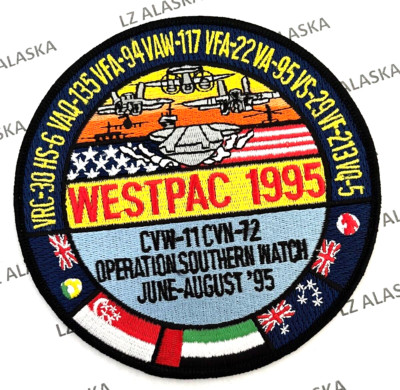 US NAVY WESTPAC '95 OPERATION SOUTHERN WATCH CVN-72 USS ABRAHAM LINCOLN ...