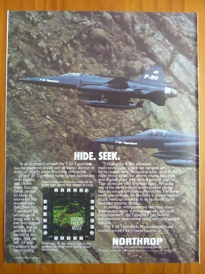 10/1984 PUB NORTHROP F-20 TIGERSHARK US AIR FORCE USAF ORIGINAL AD | eBay