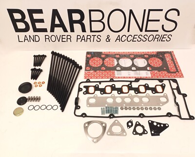 Defender Discovery 2 TD5 Full Elring Head Gasket Manifold & Bolts Kit ...