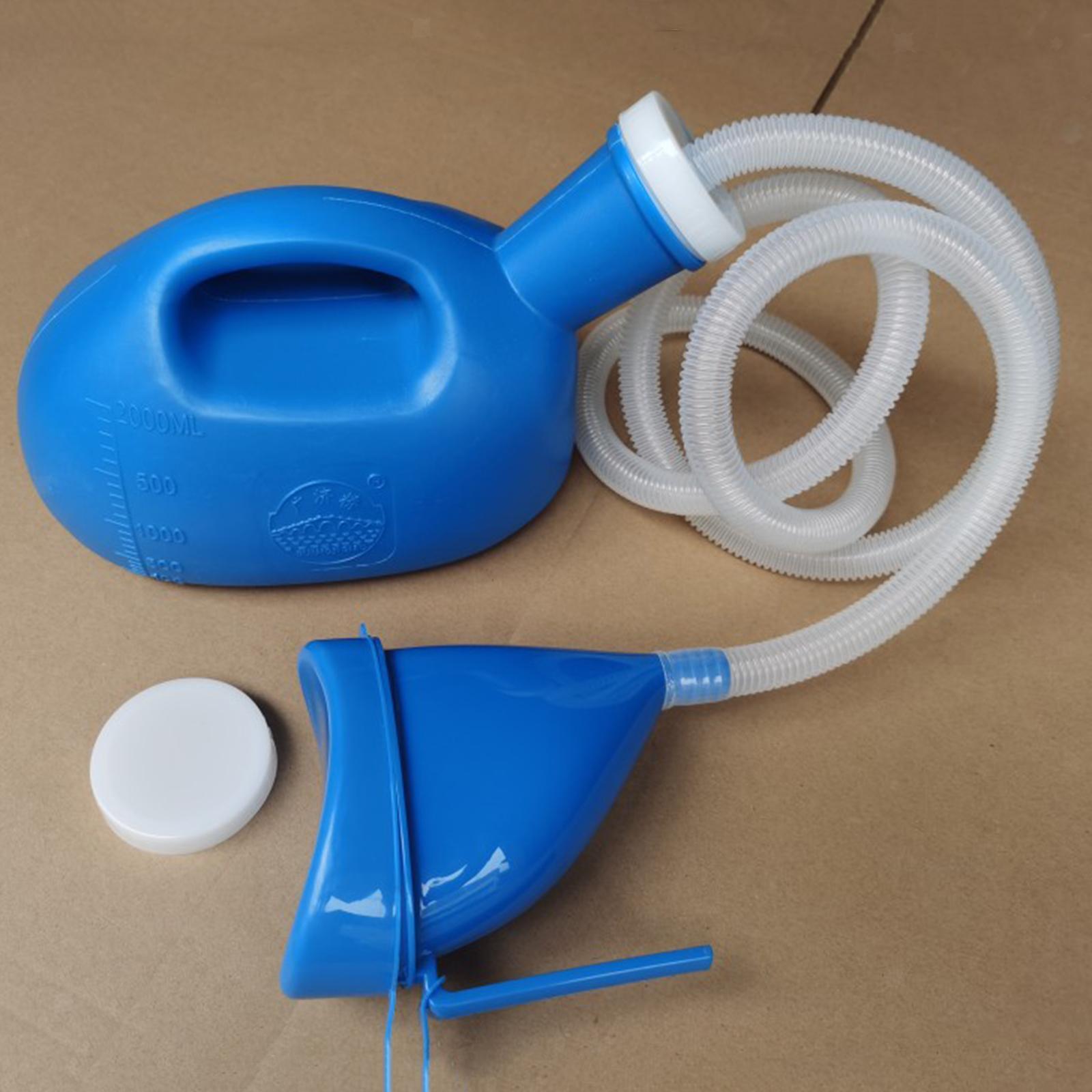 Reusable Pee Jug Bottle with Long Tube & Lid, Portable Potty | eBay