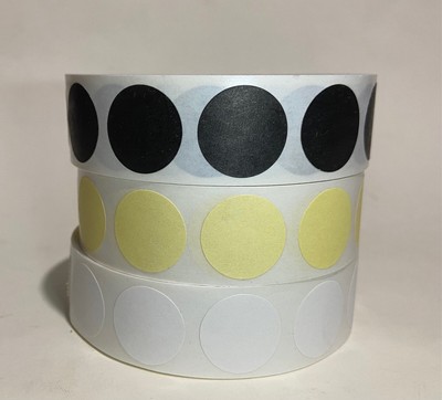 3/4" / 19mm Self-Adhesive Target Pasters / QTY: 1000 per roll Black ...