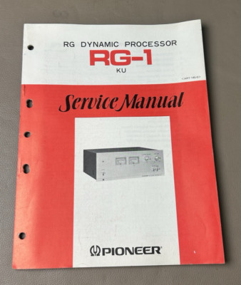 Pioneer RG-1 Dynamic Processor Service Manual D-206 | eBay
