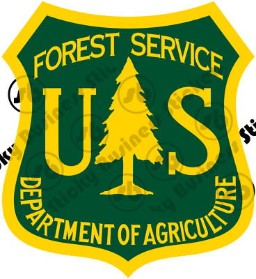 US Forest Service USDA Patch Sticker National Park Service 3 Green Inch ...