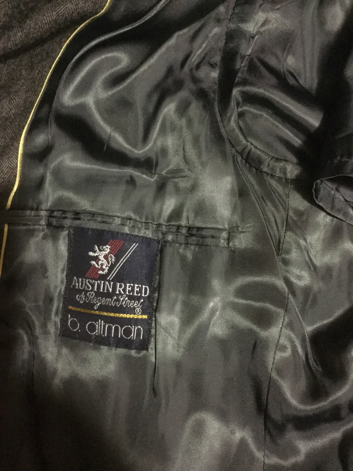 Austin Reed Mens 42R Blazer Wool Gray Tweed 2 Button Sport Suit Coat | eBay